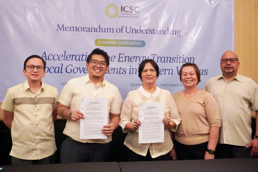 Eastern Visayas LGUs, ICSC sign pact to lead community-driven energy ...